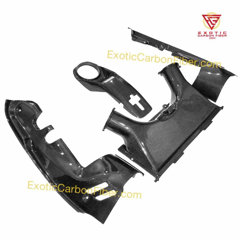 Ferrari 488 Spider Engine Bay Panels - 4 Piece | Exotic Carbon Fiber