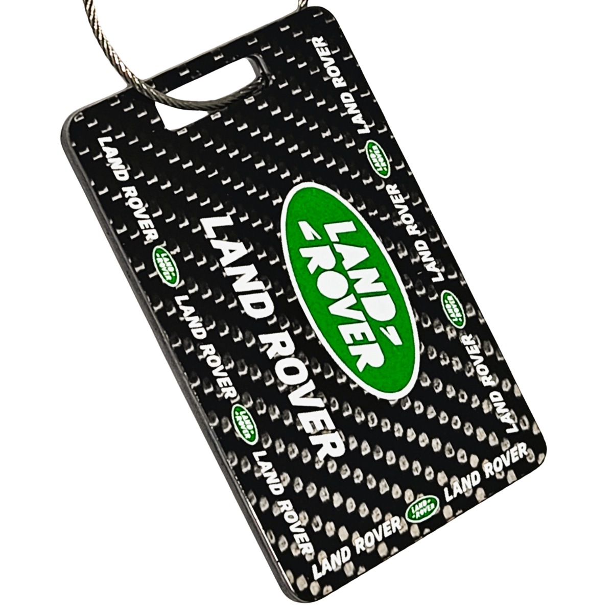 Land Rover Text and Logo Carbon Fiber Luggage Tags - Exotic Carbon Fiber